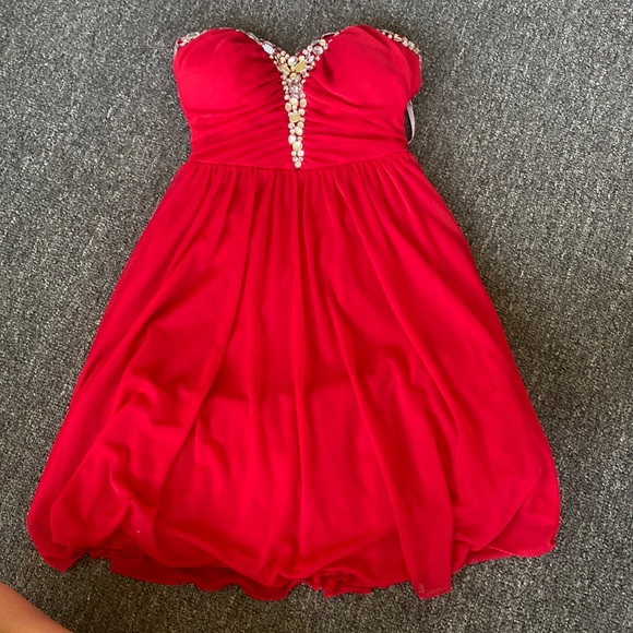 Macy's | Dresses | Macys Red Formal Dress | Poshmark